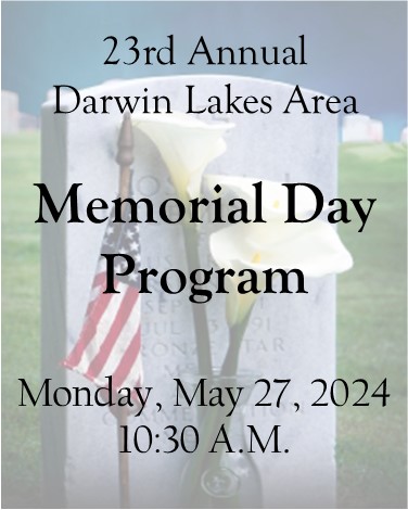 23rd Annual Darwin Lakes Area Memorial Day Program - Hantge McBride ...